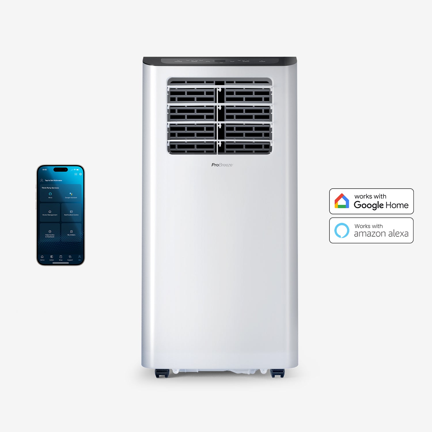 12000 BTU 3-in-1 Smart Portable Air Conditioner | Pro Breeze